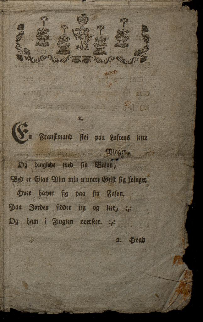 En Nye Viise, i anledning af de franske luftreiser : under den melodie ...